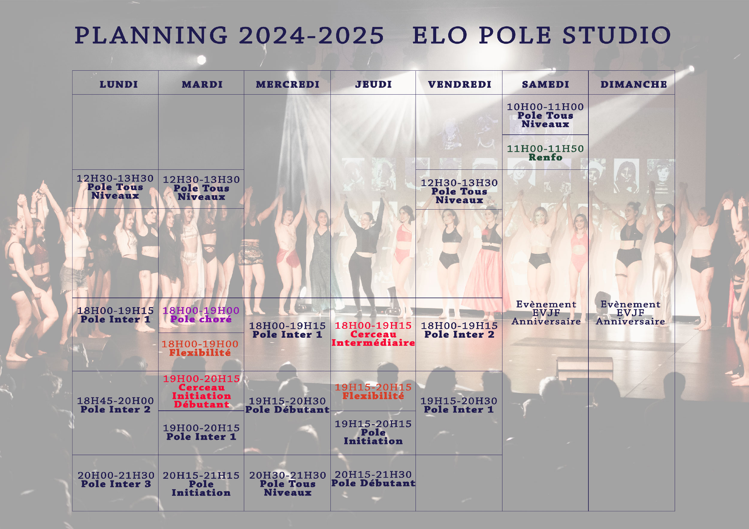 PLANNING 2024-2025 - Elo Pole Studio